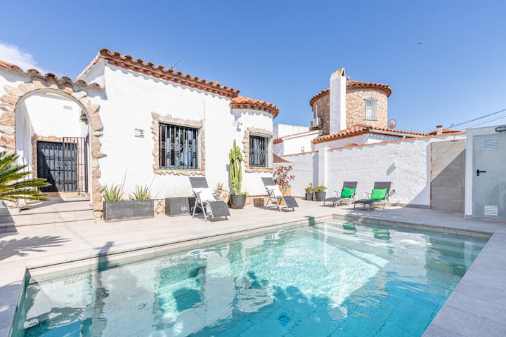 0190-sant Maurici Maison Avec Piscine Privée - Empuriabrava