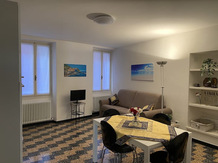 Maison-appartement-sdb Privée Avec Douche-vue Vill - Lavagna
