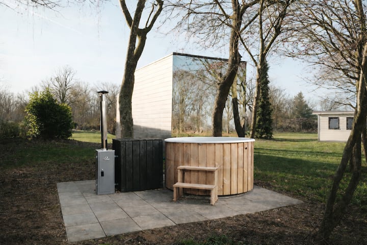 River Mirror Lodge With Hot Tub And Panoramic View - Almelo