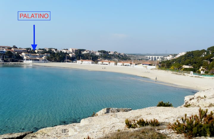 Grand Appartement Devant La Plage / Vue Mer - Martigues