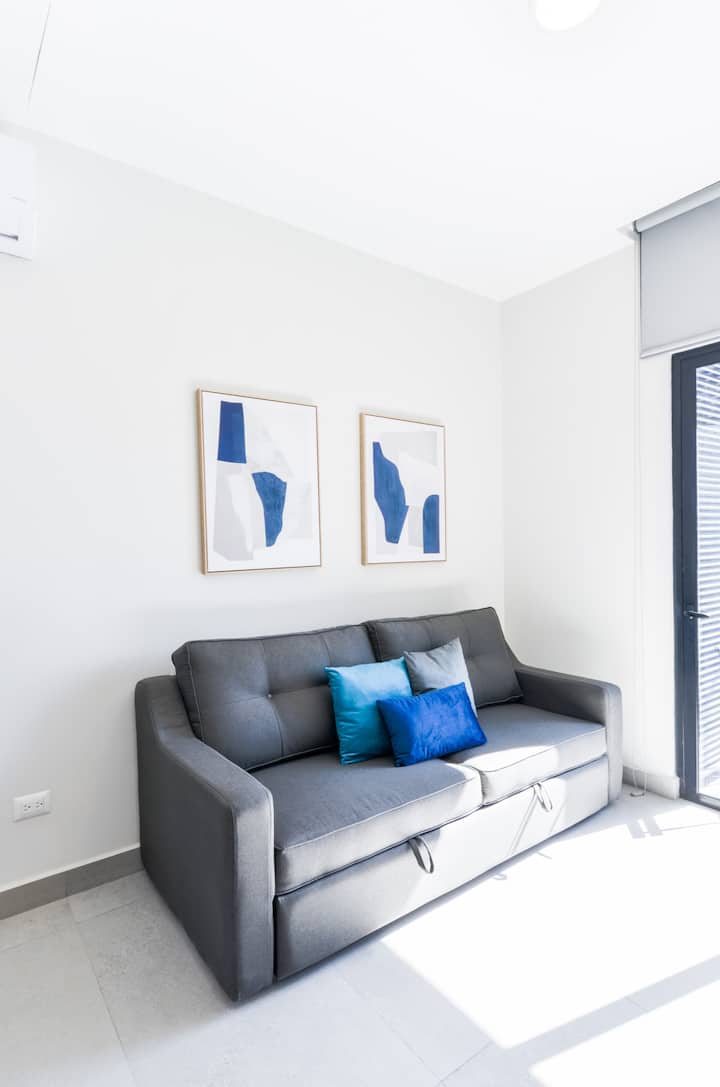 ¡Luxury In Centro! Parking, Gym & King - 4 People - Monterrey