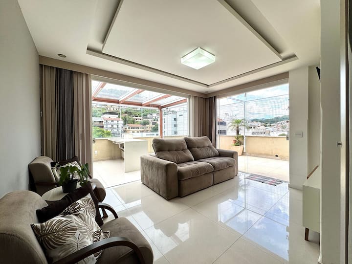 Cobertura Com ÁRea Gourmet Na Alberto Braune - Nova Friburgo