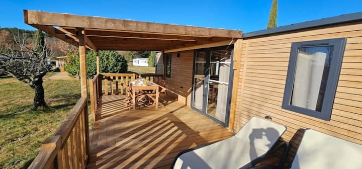 Zecamping 3* Mobil Home 35m² Piscine - Quinson