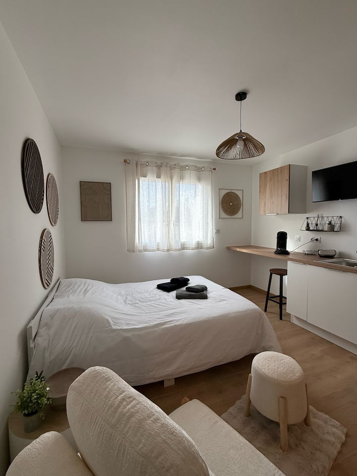Studio Moderne Climatisé – 20 Min Bordeaux - Villenave-d'Ornon