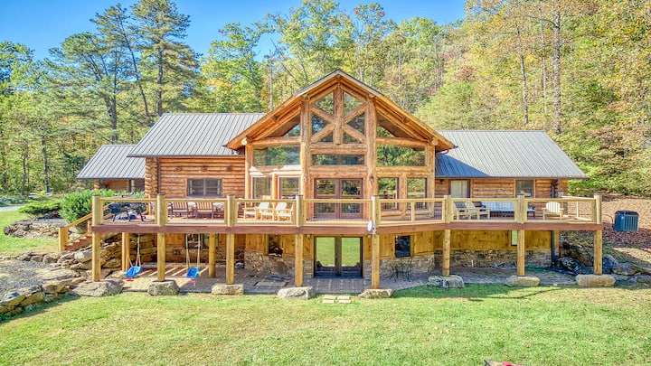4500sq Ft 6b/4.5ba Cabin On 7 Acres 15min To Downt - Sylva, NC