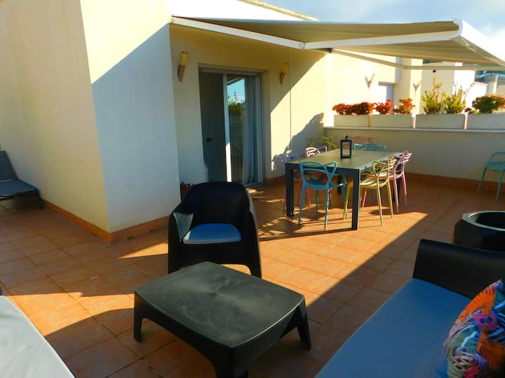 Appartement Duplex, Terrasse, Parking, Centre Rose - Roses