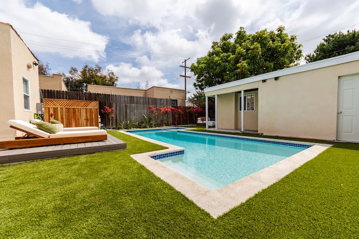 Stylish 4br With Pool & Fire Pit - Harvard Park - Los Angeles