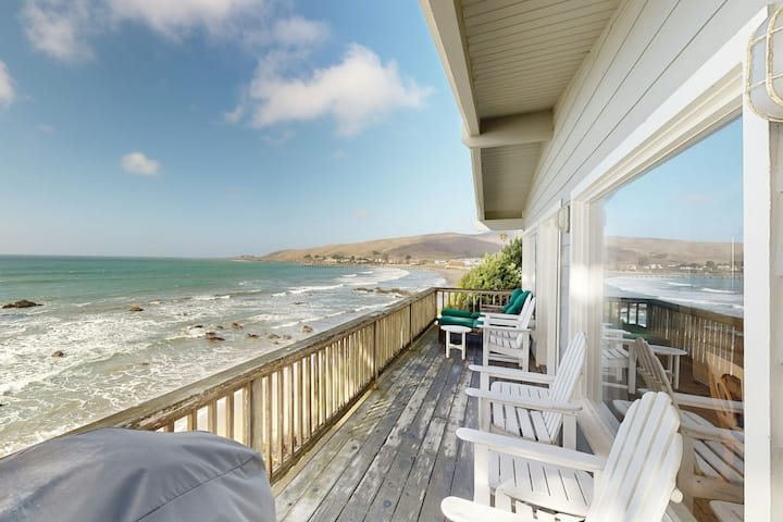 Spectacular 3br Oceanfront | Fireplace - Cayucos, CA