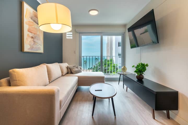 Chic Loft With Balcony & Ocean View In Barranco - Pérou