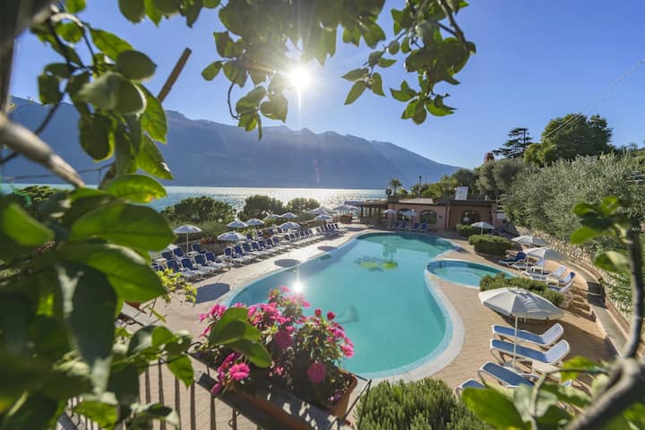 Zecamping 4* Mobil Home 24m² Piscine - Limone Sul Garda