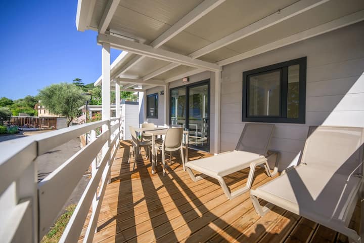 Zecamping 4* Mobil Home 24m² Piscine - Limone Sul Garda