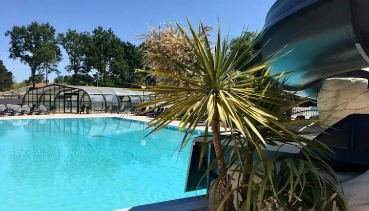 Zecamping 4* Mobil Home 32m² Piscine - Challans