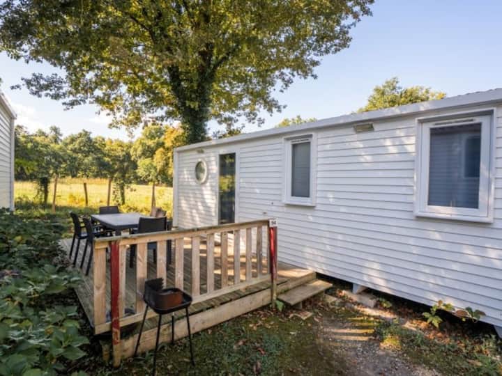 Mobil-home Pour 7 Pers à Espelette Avec Terrasse - Espelette