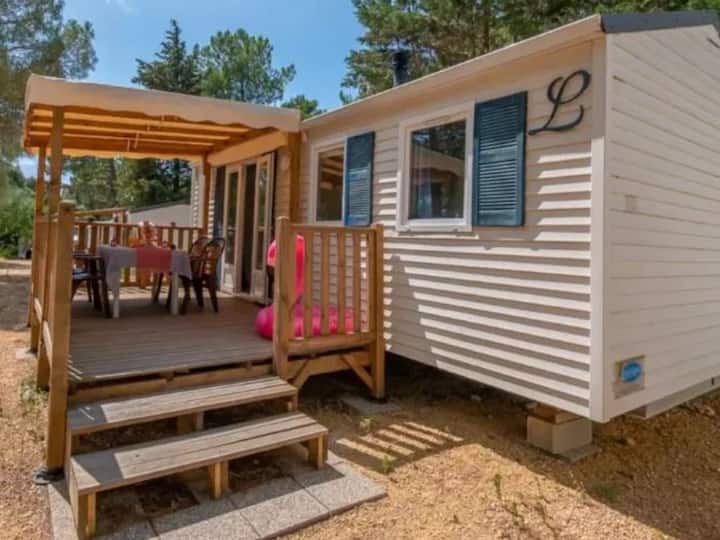 Mobil-home Avec Terrasse Pour 4 Pers. - Pont-Saint-Esprit