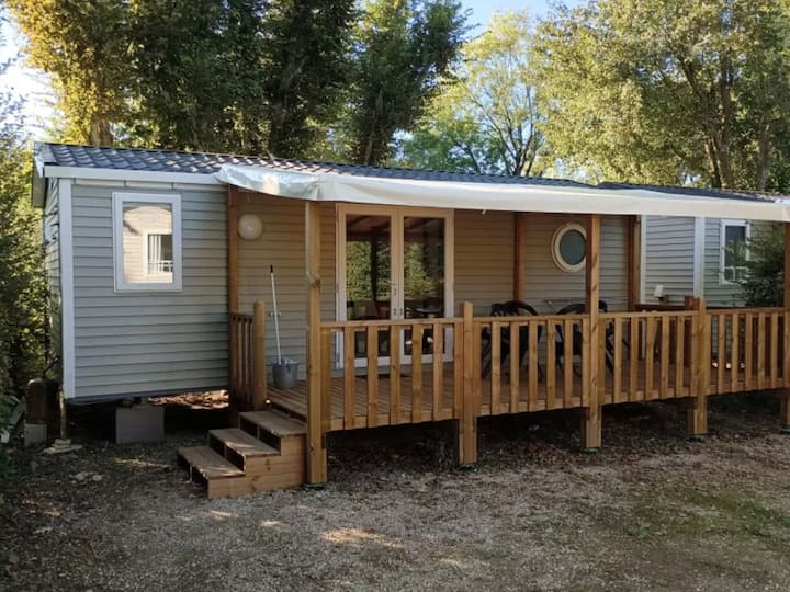 Mobil-home Avec Terrasse Pour 6 Personnes - Châtillon-sur-Chalaronne
