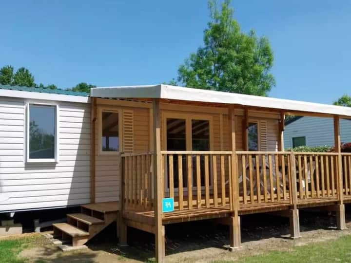 Mobil Home Spacieux 6 Pers Avec Terrasse - Châtillon-sur-Chalaronne