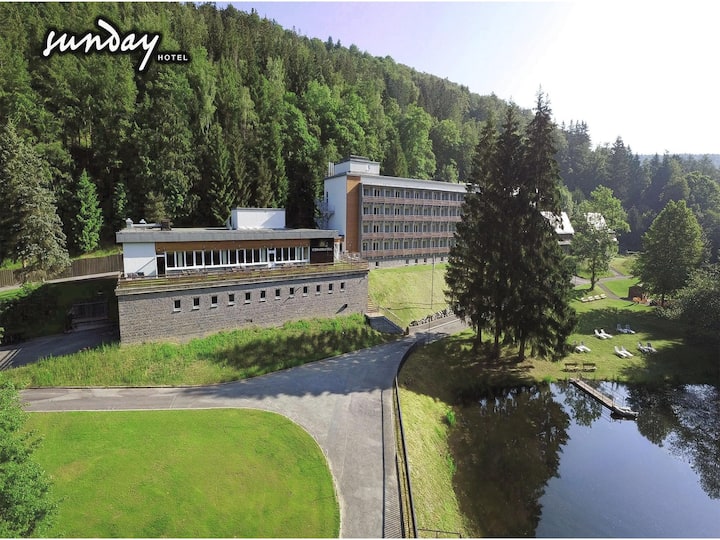 Schwarzbachtal - Chambre Double Sur La Forêt - Markneukirchen