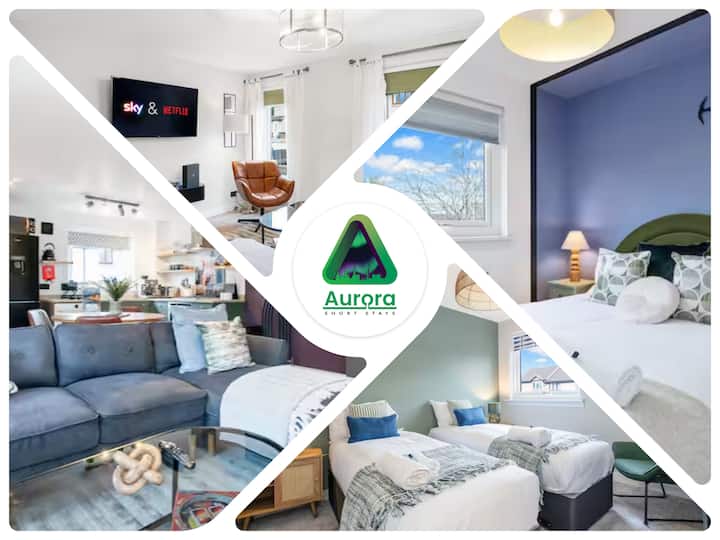 2bed House In Coatbridge | Sleeps 4 | Free Parking - Motherwell