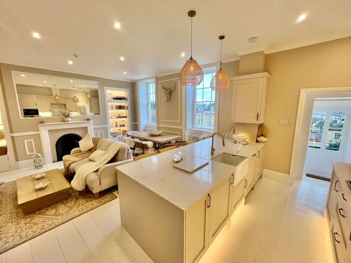 Georgian Residence In Bath Centre - Garden & Views - Bath