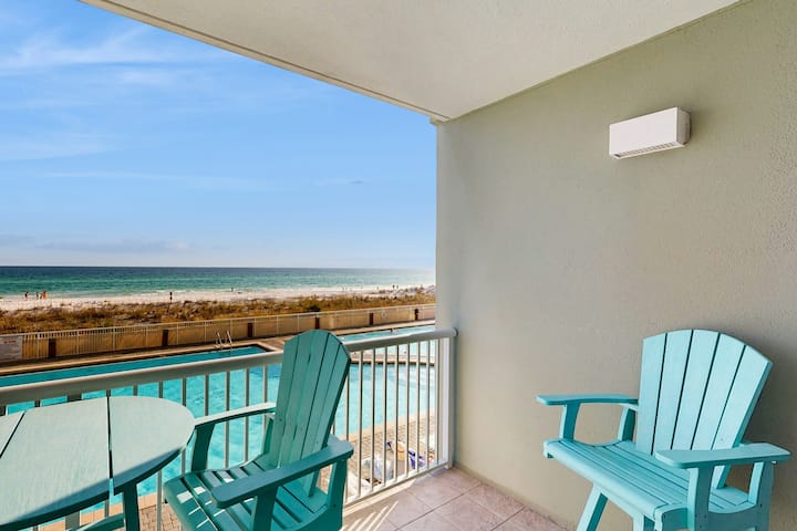 3br Gulffront 2nd-floor | Balcony | Pool - Fort Walton Beach, FL