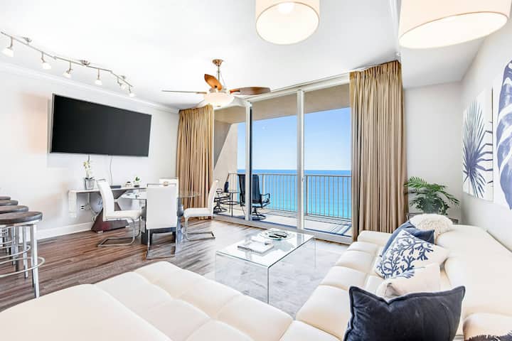 2br Oceanfront | Balcony | Pool & Hot Tub - Panama City Beach, FL