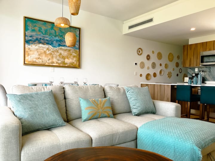 Stylish Apt With Private Balcony, Pool And Gym - Playa del Carmen