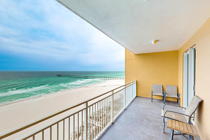 2br Oceanfront 6th-floor | Balcony | Pool - Panama City Beach, FL