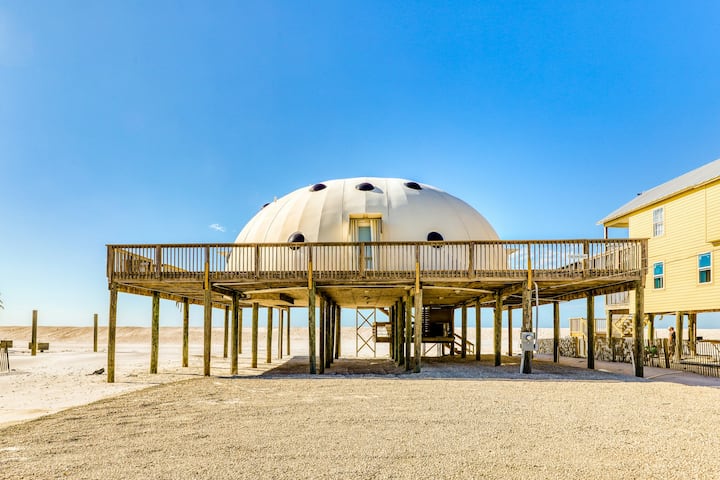 Unique Waterfront Home With Wraparound Deck And Pr - Cape San Blas, FL