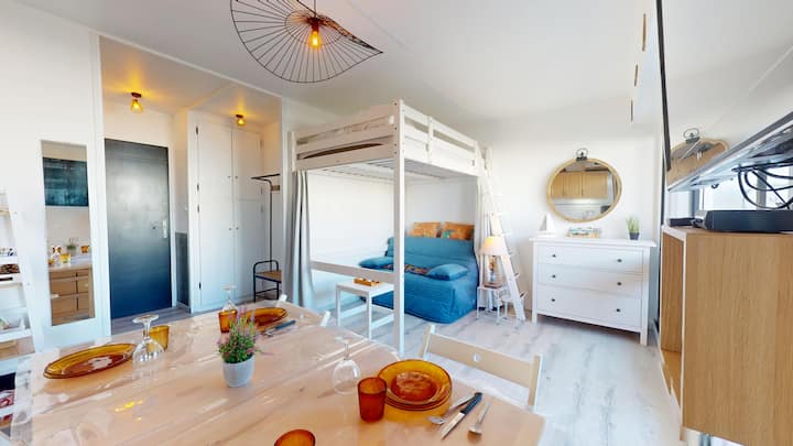 Studio Du Large - Vue Mer, Plage 50m, Moderne - Saint-Hilaire-de-Riez