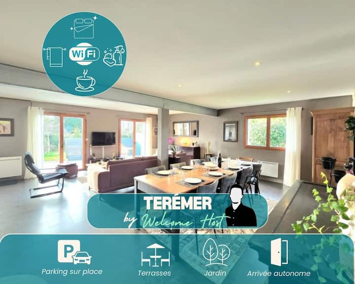 Terémer, Spacieuse Maison Familiale Proche Vannes - Vannes