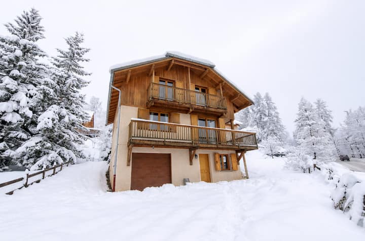 Chalet Vue Panoramique 10 Pers - 1 Min Des Pistes - Les Orres
