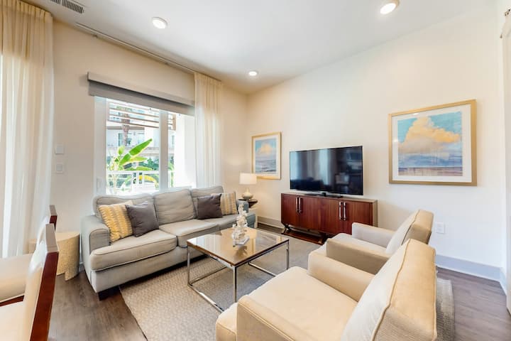 Chic 2br 1st-floor | Patio | Pool | Hot Tub - Rosemary Beach, FL