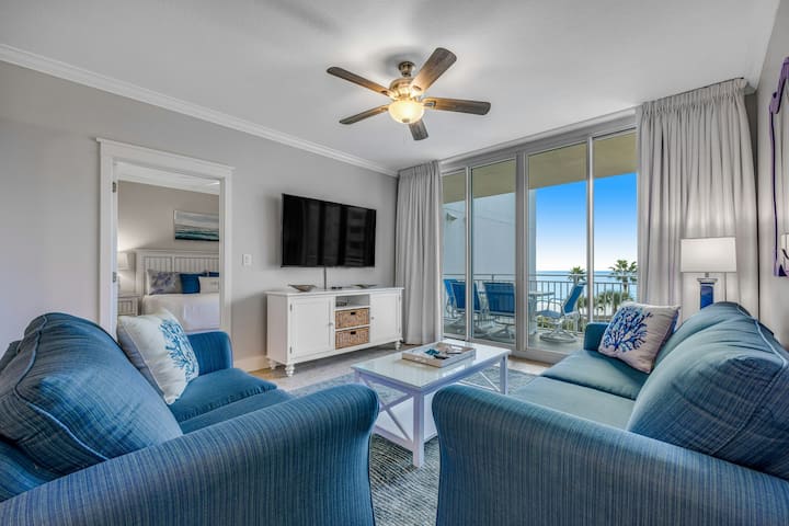 Elegant 2br Oceanfront 4th-floor | Balcony - Okaloosa Island, FL