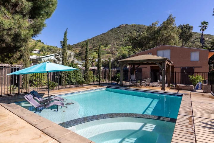 Tranquil Retreat W/ Saltwater Pool &  Mnt. Views - Lakeside, CA