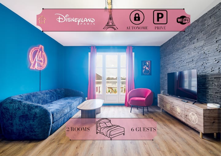 Marvel Family Home - 10min To Disneyland - Bailly-Romainvilliers