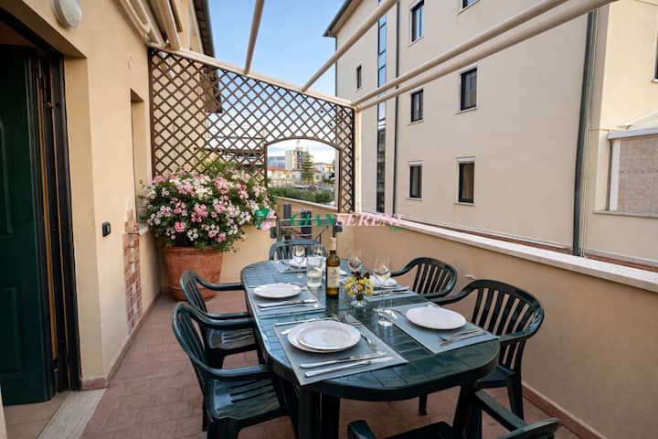 6 Couchages Avec Terrasse Et Parking – Réf. Palme3 - San Vincenzo