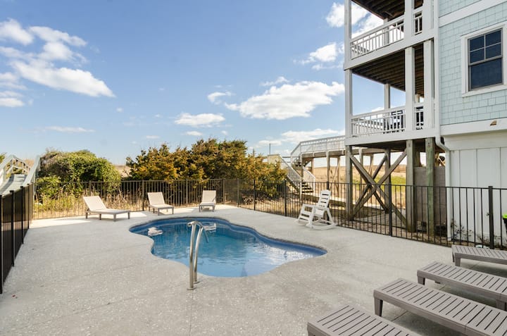 Single Family Home On The Beach With Pool - C650 - Carolina Beach, NC