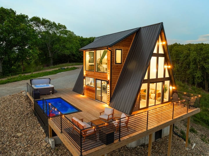 New Branson Lux Romantic Swimming Pool Mtn Lake - Omaha, AR