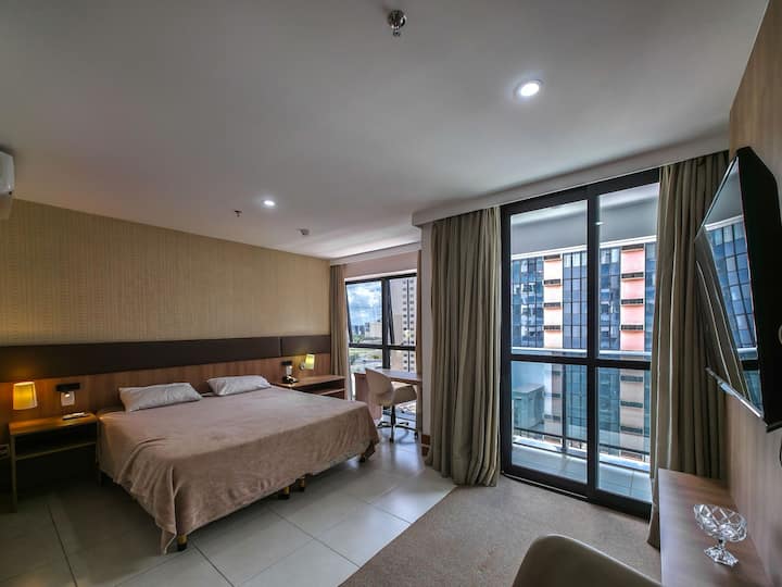 Studio Moderno Com Vista Livre No Athos Bulcão - Brasília