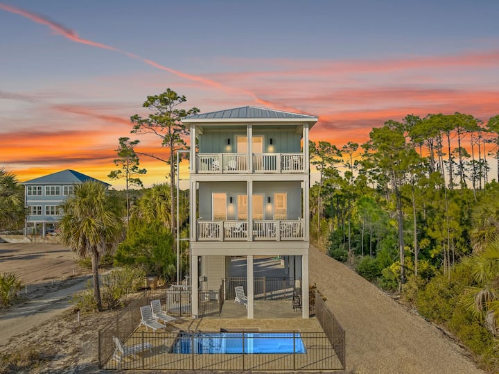 Beach House - Bella View - Private Pool + Pets Ok - Indian Pass, FL