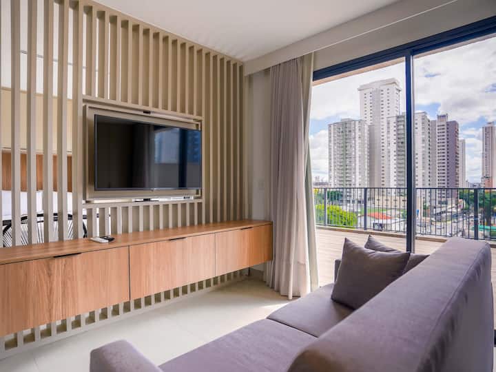 Flat Com Varanda No Bueno, Próximo Ao Ipog E Cbco - Goiânia