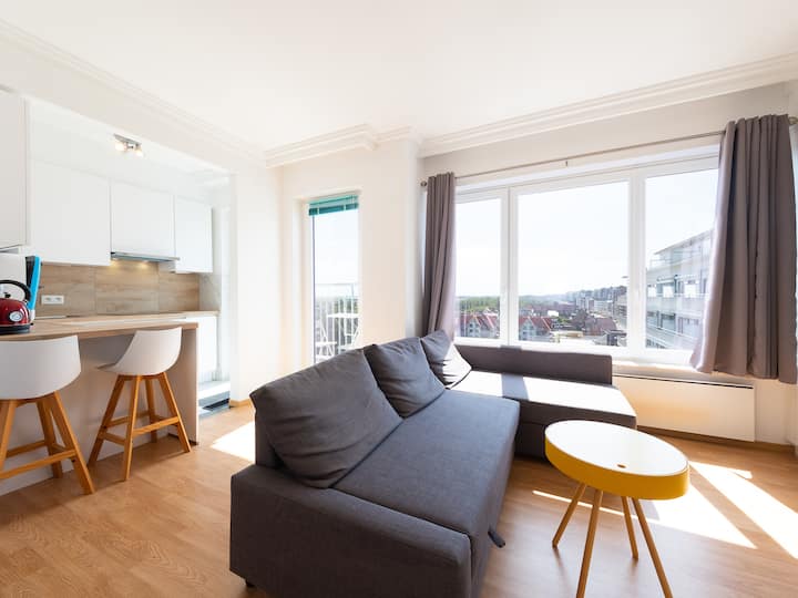 Studio Confortable Avec Terrasse, Vue Magnifique - Middelkerke