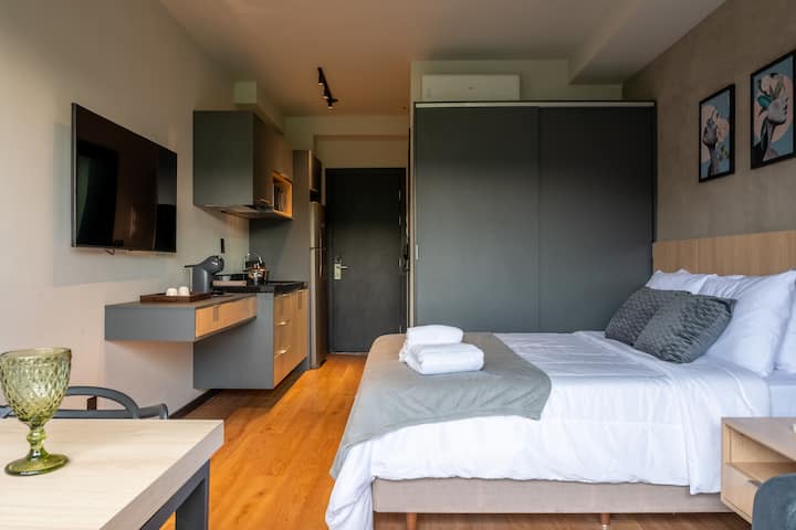 Studio Alphaville C/ Vaga | Piscina | Centro - Barueri