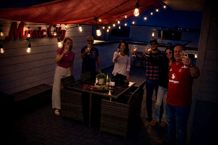 City View Rooftop Games & Fire Pit - Nashville, TN