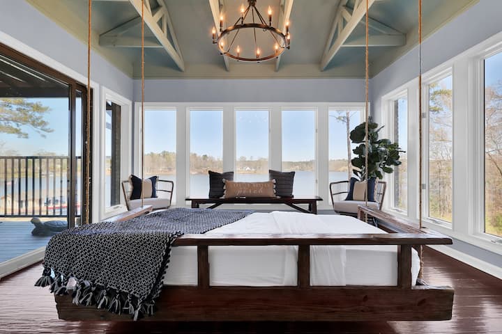 Private 7br Lakehouse Estate|pool, Hottub|13 Beds - Lake Tobesofkee, Lizella