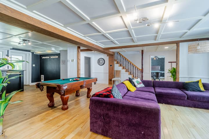 5ch Pour 12 Pers. Avec Table De Billard, Spa Wi-fi - Beaupré