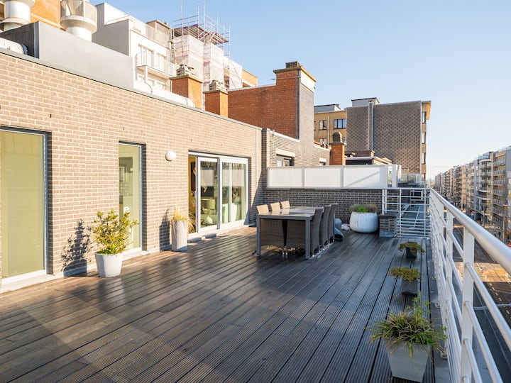 Penthouse Exclusif Avec 2 Terrasses Ensoleillées - Middelkerke
