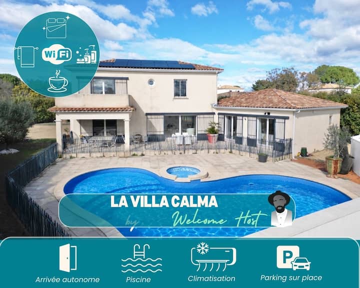 Villa Calma, Confort, Piscine & Jacuzzi - Vendargues