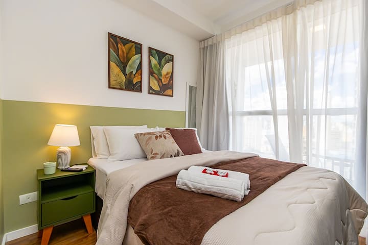 Studio Aconchegante Com Vista Do Centro - Man1402 - Curitiba