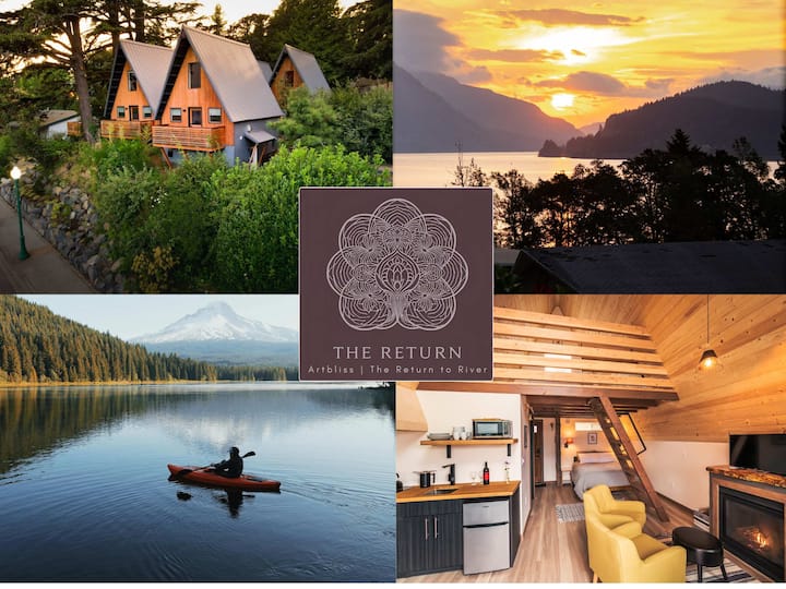 The Return To River - A-frame Cabin W/ Mtn Views - Cascade Locks, OR